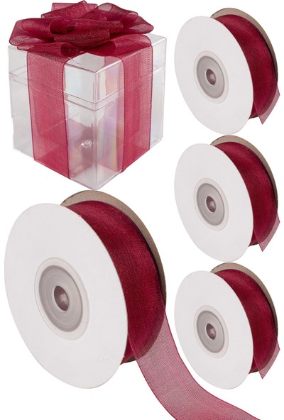 Kına Atölyesi Organze Kurdele 2 cm 25 mt 4 'lü Kına Atölyesi Organze Kurdele 2 cm 25 mt 4 'lü