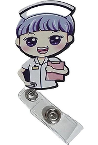 Cetinaccessories Hemşire Tasarım Ahşap Yoyo Yaka Kartlık