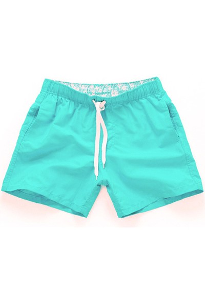 Vangogo Erkek Plaj Şort - Mavi (Yurt Dışından)