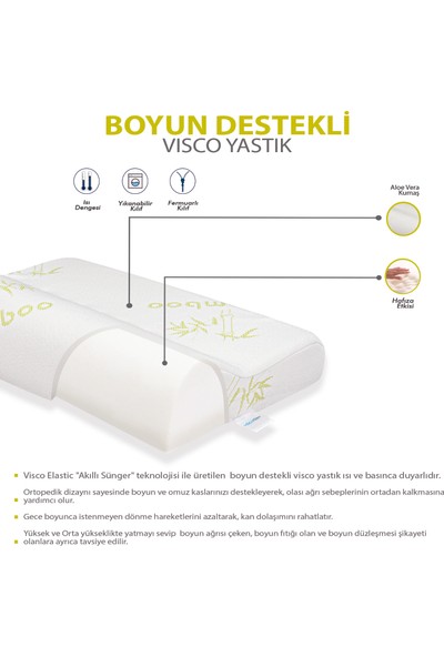 Viscofoam Bamboo Boyun Destekli Visco Yastık Viscofoam Bamboo Boyun Destekli Visco Yastık