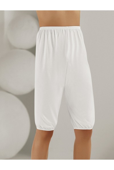 Şahinler Bayan Paçalı Penye İçlik Beyaz MB002 Şahinler Bayan Paçalı Penye İçlik Beyaz MB002