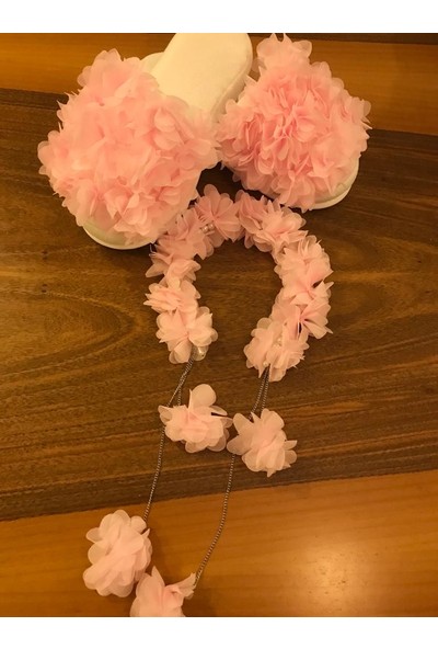 Alaz Tasarım Hobi Lohusa Küpeli Taç Terlik Seti Alaz Tasarım Hobi Lohusa Küpeli Taç Terlik Seti