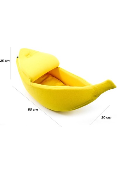 Cado Pet Muz Yatak Kedi Köpek Yatağı Sarı Renk