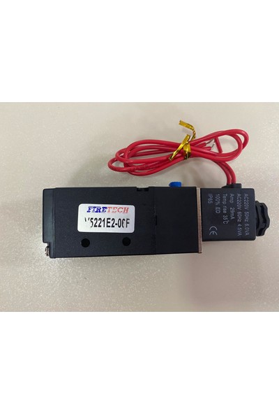 Firetech Yön Kontrol Valfi V5221E2-06F 5/2 Bobin-Yay-1/4 Firetech Yön Kontrol Valfi V5221E2-06F 5/2 Bobin-Yay-1/4