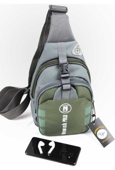 Av A Dos Unisex Kumaş Kulaklık Çıkışlı Bel ve Çapraz Askılı Çanta