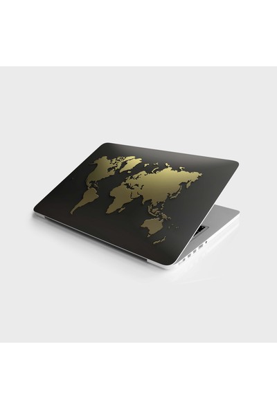 Sticker Art Laptop Sticker Notebook Pc Kaplama Etiketi Dünya Haritası Gold Sticker Art Laptop Sticker Notebook Pc Kaplama Etiketi Dünya Haritası Gold