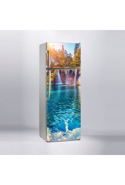 Sticker Art Buzdolabı Sticker Kaplama Dolap Kaplama Etiketi 3D Şelale Sticker Art Buzdolabı Sticker Kaplama Dolap Kaplama Etiketi 3D Şelale