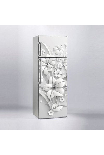 Sticker Art Buzdolabı Sticker Kaplama Dolap Kaplama Etiketi Gri Çiçekler Sticker Art Buzdolabı Sticker Kaplama Dolap Kaplama Etiketi Gri Çiçekler