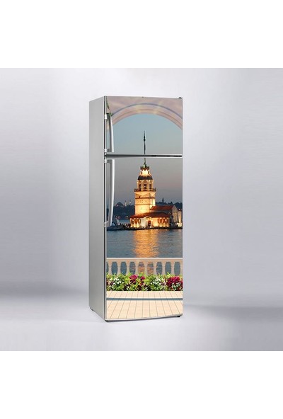 Sticker Art Buzdolabı Sticker Kaplama Dolap Kaplama Etiketi Kız Kulesi Sticker Art Buzdolabı Sticker Kaplama Dolap Kaplama Etiketi Kız Kulesi