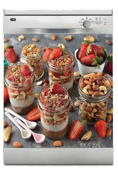 Sticker Art Bulaşık Makinesi Sticker Kaplama Beyaz Eşya Kaplama Çikolata