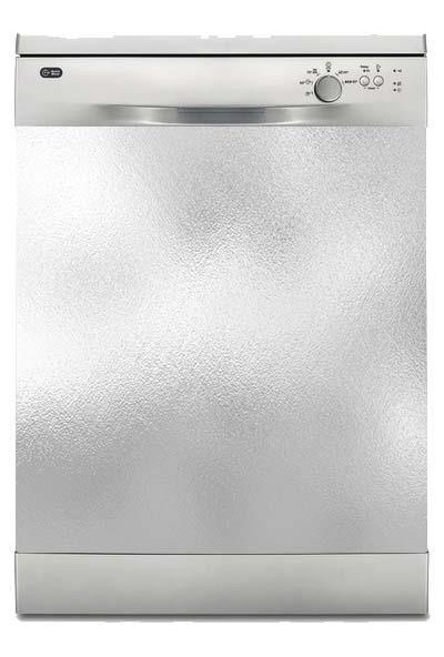 Sticker Art Bulaşık Makinesi Sticker Kaplama Beyaz Eşya Kaplama Gümüş Doku