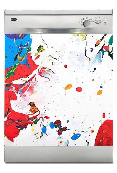 Sticker Art Bulaşık Makinesi Sticker Kaplama Beyaz Eşya Kaplama Boyama 2