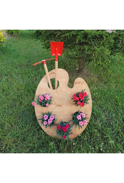 Çok Amaçlı Dekoratif Özel Tasarım Ahşap Çiçeklik Bahçe Dekorasyonu Küçük Boy 74X59 cm Çok Amaçlı Dekoratif Özel Tasarım Ahşap Çiçeklik Bahçe Dekorasyonu Küçük Boy 74X59 cm