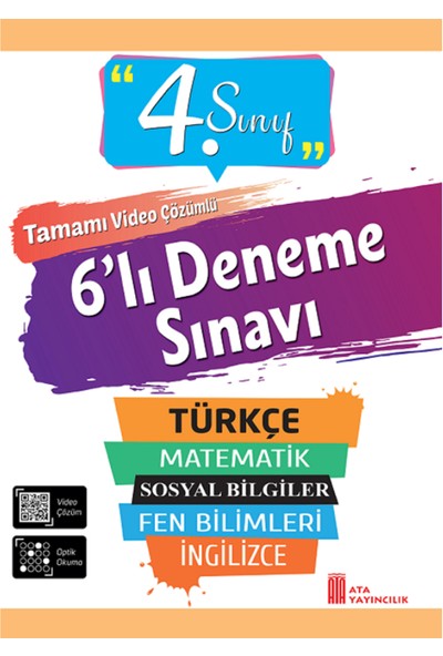 Ata Yayıncılık 4.Sınıf 6'lı Deneme Sınavı