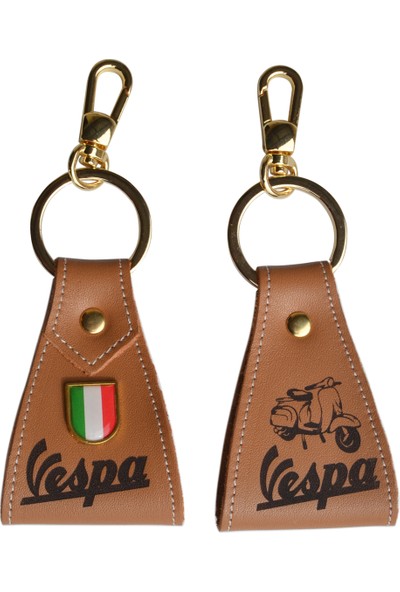 Cevo Club Hakiki Deri Vespa Anahtarlık CV-379