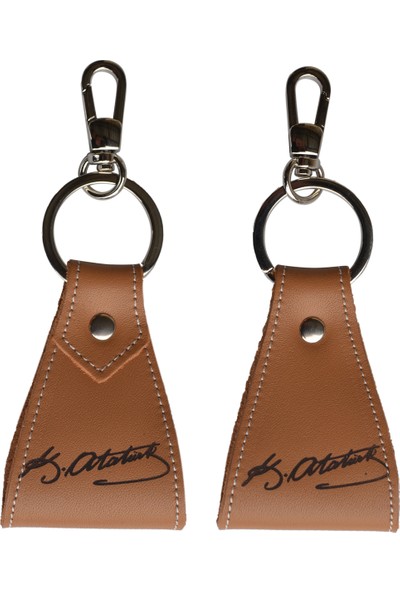 Cevo Club Atatürk Imzalı Hakiki Deri Anahtarlık CV-403