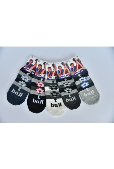 Airsocks 5 Çift Erkek Çocuk Patik Çorap