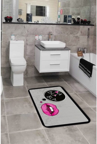 Colizon 60X90 Bla&bla&bla Dijital Baskılı Tekli Banyo Paspası Colizon 60X90 Bla&bla&bla Dijital Baskılı Tekli Banyo Paspası