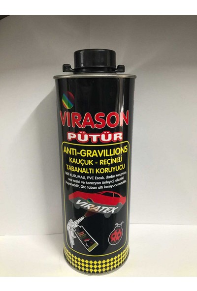 Virason Pütür Araç Altı Kaplama Siyah 1 kg Virason Pütür Araç Altı Kaplama Siyah 1 kg