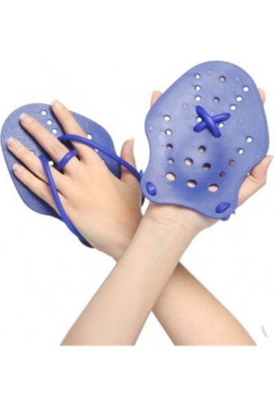 Povit Yüzücü Paleti Plastik Malzeme Parmak El Paleti Mavi Povit Yüzücü Paleti Plastik Malzeme Parmak El Paleti Mavi