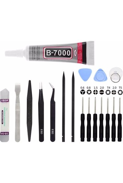 Polham 17 Parça Parça Tamir Seti, B7000 Yapıştırıcılı Polham 17 Parça Parça Tamir Seti, B7000 Yapıştırıcılı