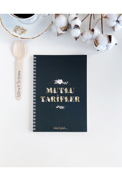 Bikutumutluluk Tarif Defteri Serisi Koyu Gri Şık Tarif Defteri Bikutumutluluk Tarif Defteri Serisi Koyu Gri Şık Tarif Defteri