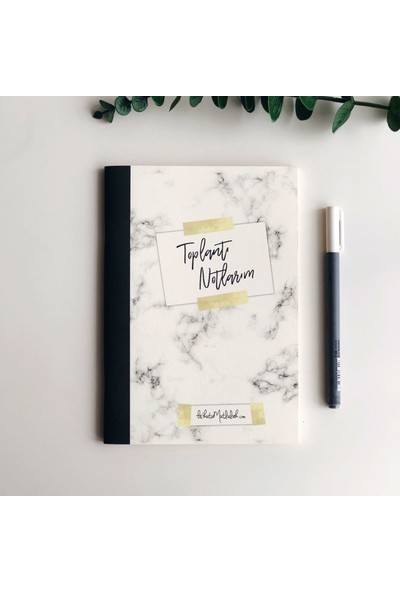 Bikutumutluluk Toplantı Notlarım Defteri Beyaz Mermer Bikutumutluluk Toplantı Notlarım Defteri Beyaz Mermer