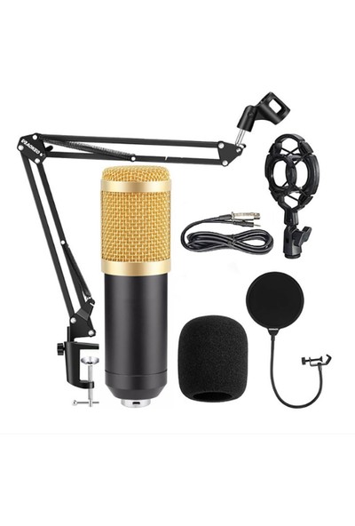 Cooltech BM800 Stüdyo Kayıt Youtuber Mikrofonu Seti + Stand + Pop Filtre BM-800 Cooltech BM800 Stüdyo Kayıt Youtuber Mikrofonu Seti + Stand + Pop Filtre BM-800
