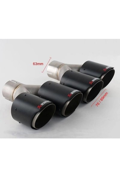 Akrapoviç Egsoz Ucu Yeni Model Çiftli Mat Karbon 63*89 Akrapoviç Egsoz Ucu Yeni Model Çiftli Mat Karbon 63*89