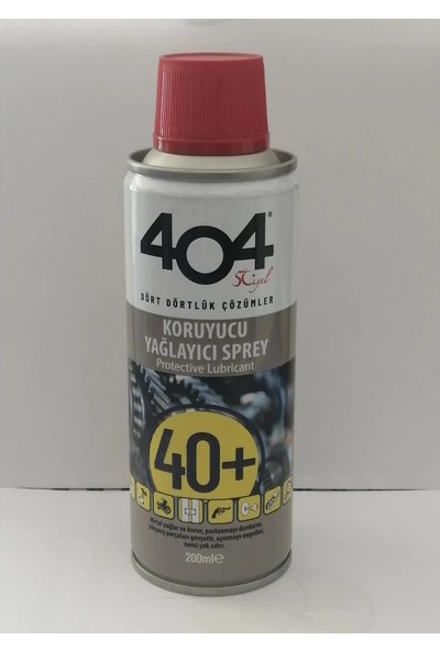404 Koruyucu Yağlayıcı Sprey 200 ml 40+ 404 Koruyucu Yağlayıcı Sprey 200 ml 40+