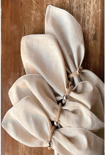 E-Sanat Evi 12 Adet Hasır Halka Gümüş Boncuklu Peçete Yüzüğü E-Sanat Evi 12 Adet Hasır Halka Gümüş Boncuklu Peçete Yüzüğü