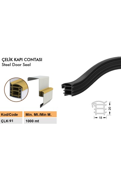 Contacall Çelik Kapı Fitili Siyah 6 Metre Çelik Kapı Kasa Fitili Ürün Kodu-Çlk-91 Contacall Çelik Kapı Fitili Siyah 6 Metre Çelik Kapı Kasa Fitili Ürün Kodu-Çlk-91