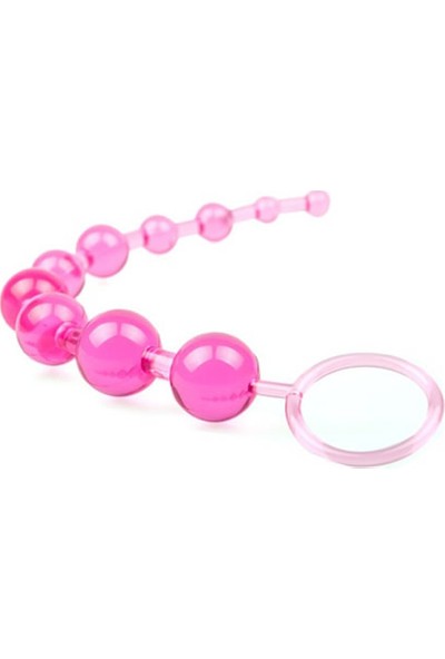 Lovetoy Anal Ve Vajinal 25 Cm Sıralı Jel Zevk Topları Anal Plug Pembe Lovetoy Anal Ve Vajinal 25 Cm Sıralı Jel Zevk Topları Anal Plug Pembe
