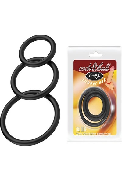 Baile Rubber Set 3 Farklı Boyutta Süper Penis Halkası Seti Baile Rubber Set 3 Farklı Boyutta Süper Penis Halkası Seti