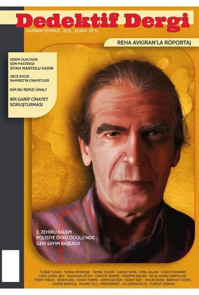 Dedektif Polisiye Dergi Sayı : 33 Haziran - Temmuz