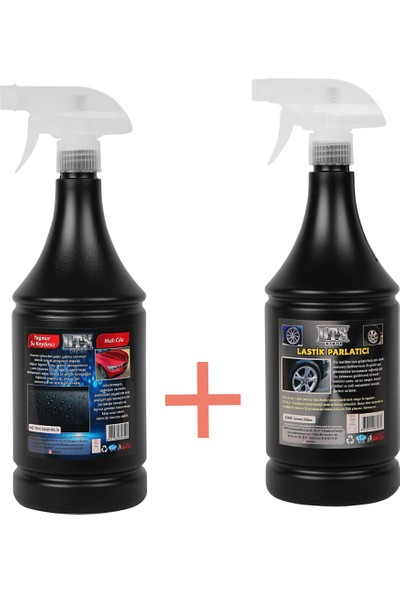 Dtx Kimya Hızlı Cila ve Yağmur Su Kaydırıcı 1 Lt & Lastik Parlatıcı Jel 500 ml