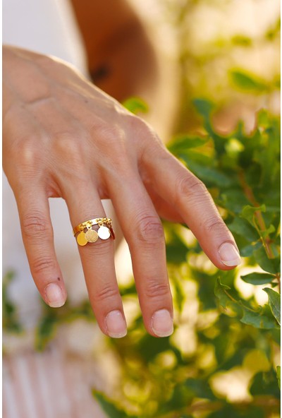 BayarGold 14 Ayar Altın Pırpırlı Yüzük