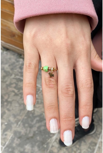 BayarGold Altın Çınar Yapraklı Yüzük