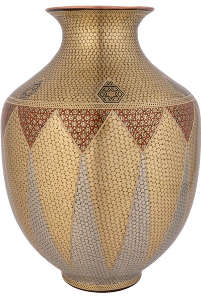 Momento Bakır ve Altın Kaplama Sorahi Vazo