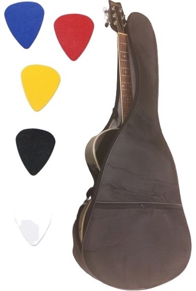 Pongee Akustik Gitar Kılıfı Su Geçirmez Tafeta Kumaştan + 5 Adet Pena