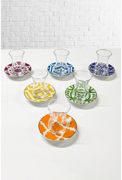 Globy Porland Morocco Ergonomik 6 Kişilik Çay Takımı 12 Parça Globy Porland Morocco Ergonomik 6 Kişilik Çay Takımı 12 Parça