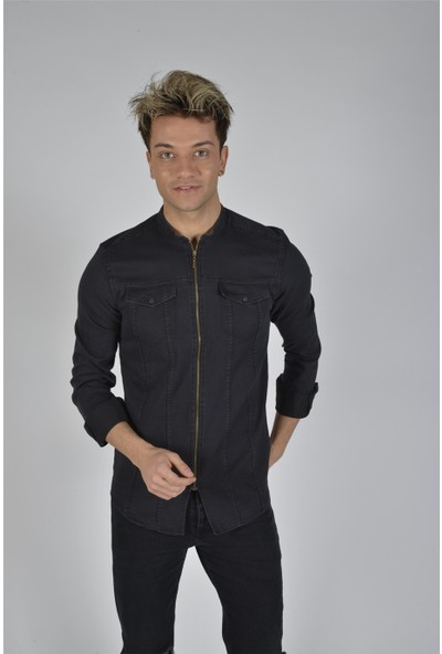 Tricko 2076 Gömlek, Hakim Yaka, Fermuarlı, Likralı Tricko 2076 Gömlek, Hakim Yaka, Fermuarlı, Likralı