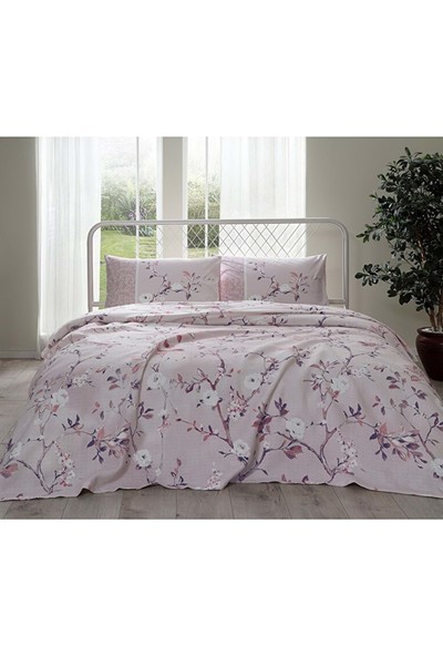 Özdilek Ivy Rose Pembe Ranforce Tek Kişilik Pike Takımı