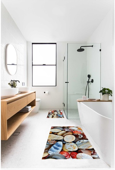 Cappio Halı Cappio Bon Appetit Yazılı Siyah Mutfak Halısı Makinada Yıkanabilir Kaymaz DotTaban CP396