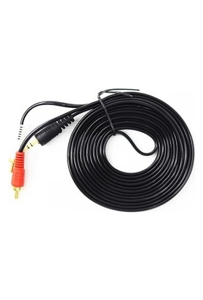 Platoon PL-8561 3m Metre Rca Aux 3.5mm Ses Sistemi Kablosu