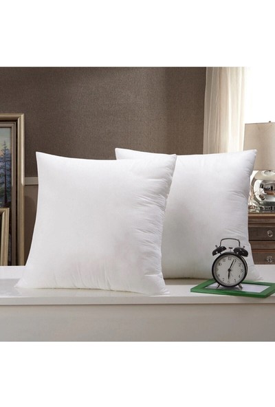Izgi Concept 2li Set Beyaz Tela Kirlent Iç Yastığı 40X40 cm Antibakteriyel Silikon Dolgulu Izgi Concept 2li Set Beyaz Tela Kirlent Iç Yastığı 40X40 cm Antibakteriyel Silikon Dolgulu