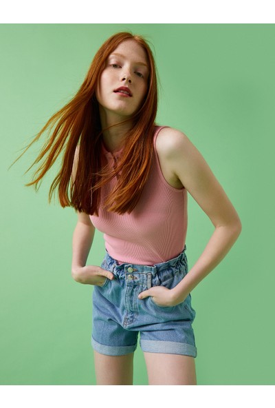 Koton Fitilli Atlet Pamuklu Polo Yaka