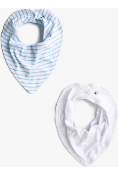 Koton Erkek Bebek Önlük Seti Pamuklu Çıtçıtlı