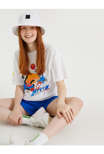 Koton Kadın Space Jam Tişört Lisanslı Pamuklu Koton Kadın Space Jam Tişört Lisanslı Pamuklu