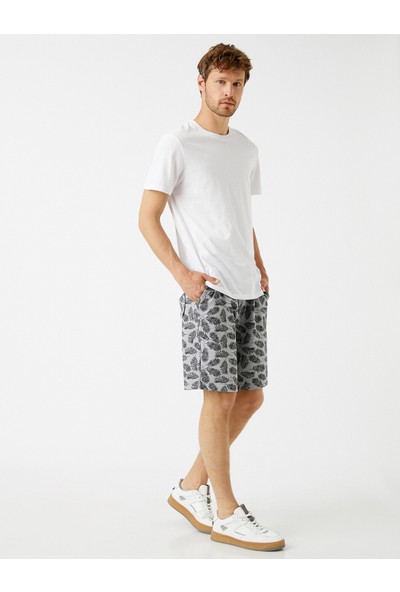 Koton Respect Life Yasama Saygi - Baskılı Şort Pamuklu